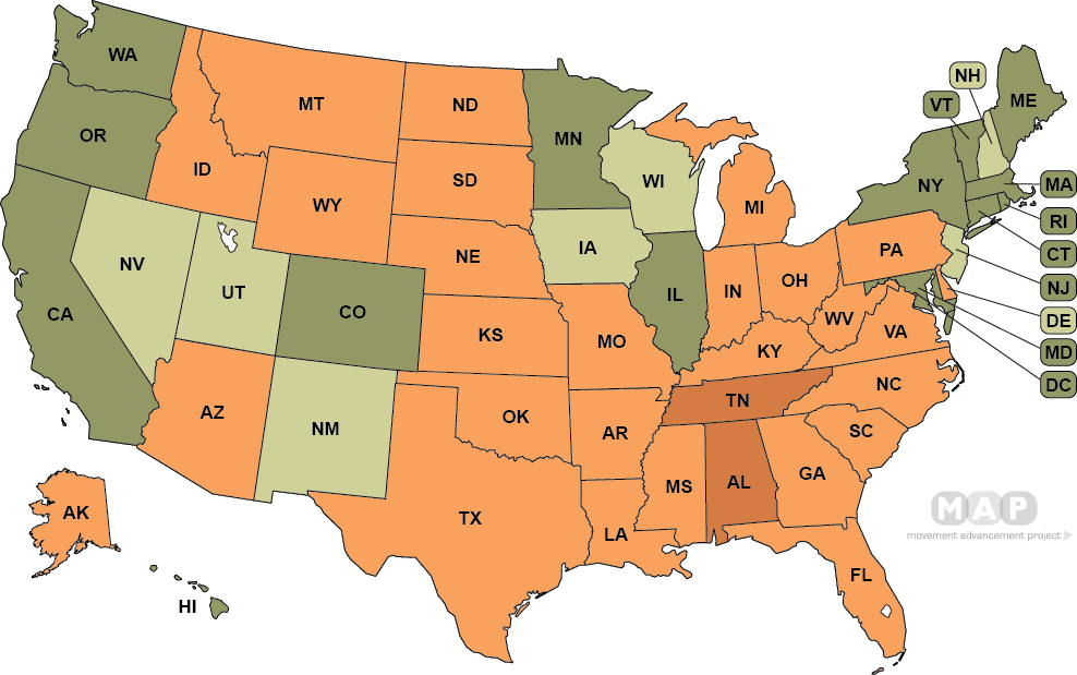 Movement Advancement Project | Equality Maps